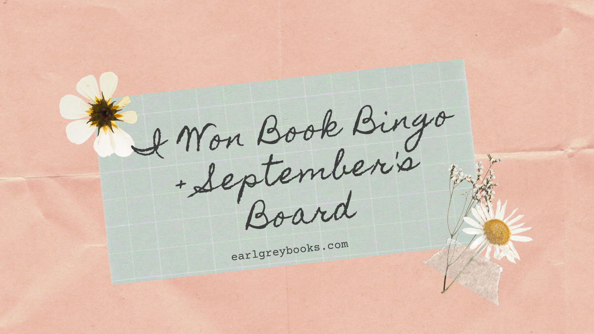 I Won Book Bingo + September’s Board – Earl Grey Books